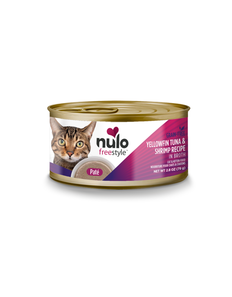 Nulo Freestyle Cat Pate Grain Free Yellowfin Tuna & Shrimp 2.8oz – The ...